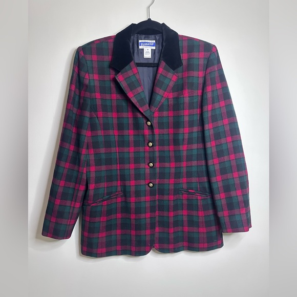Pendleton | Jackets & Coats | Vintage Pendleton Womens Plaid Wool ...